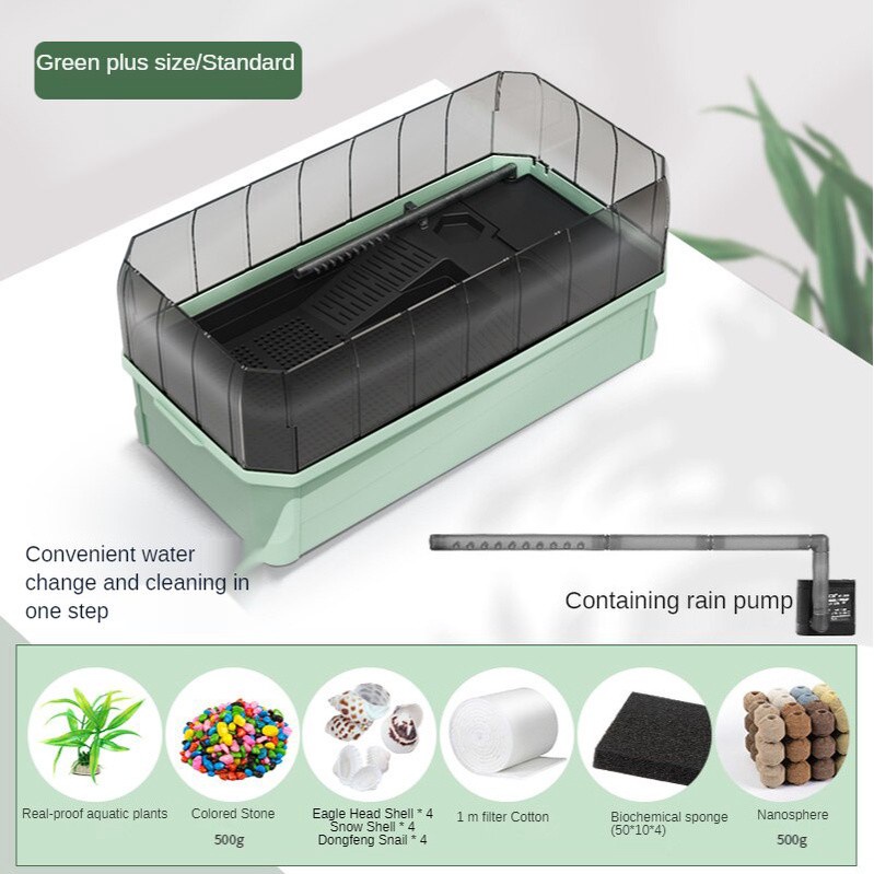 【In stock】GOKU Turtle Tank With Sun Terrace Landscaping Villa Breeding ...