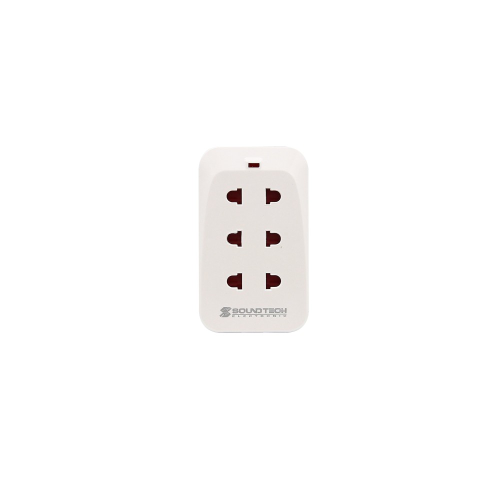SOUNDTEOH PP-25 5 Ways 2-pin Multiway Adaptor | Shopee Singapore