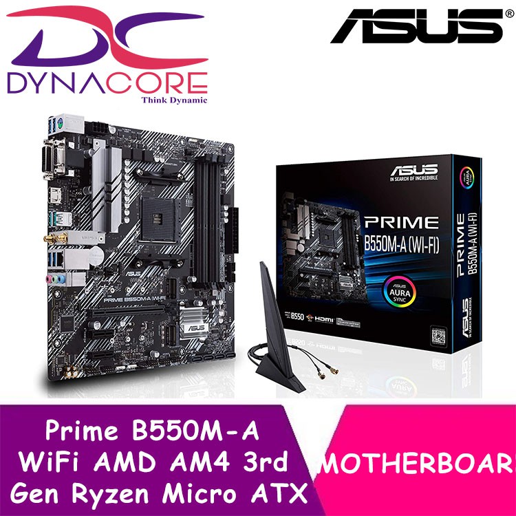 ASUS Prime B550M-A Wi-Fi II AMD AM4 3rd Gen Ryzen Micro ATX Motherboard ...