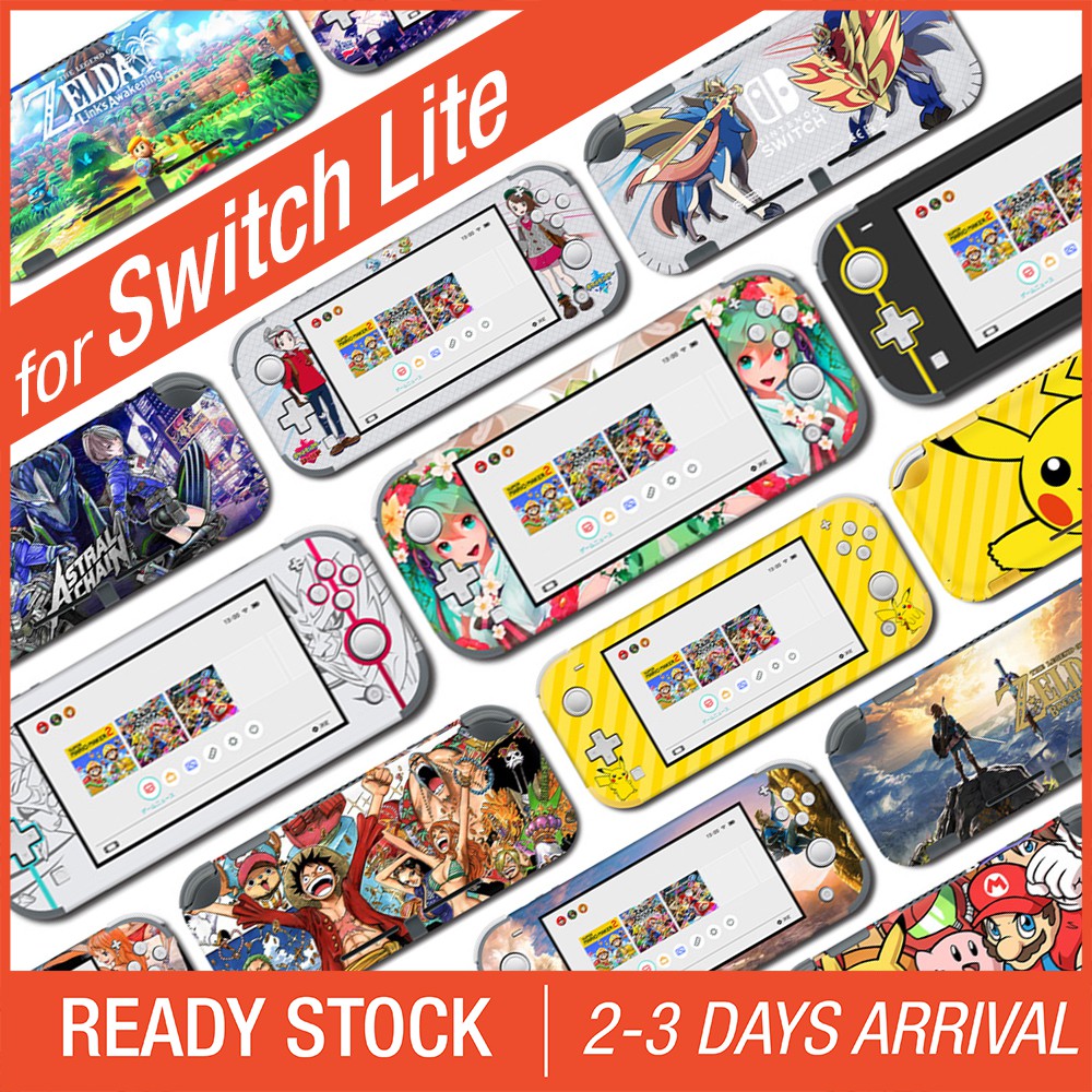 Nintendo Switch Lite Sticker Vinyl Sticker Body Wrap Cover | Shopee ...