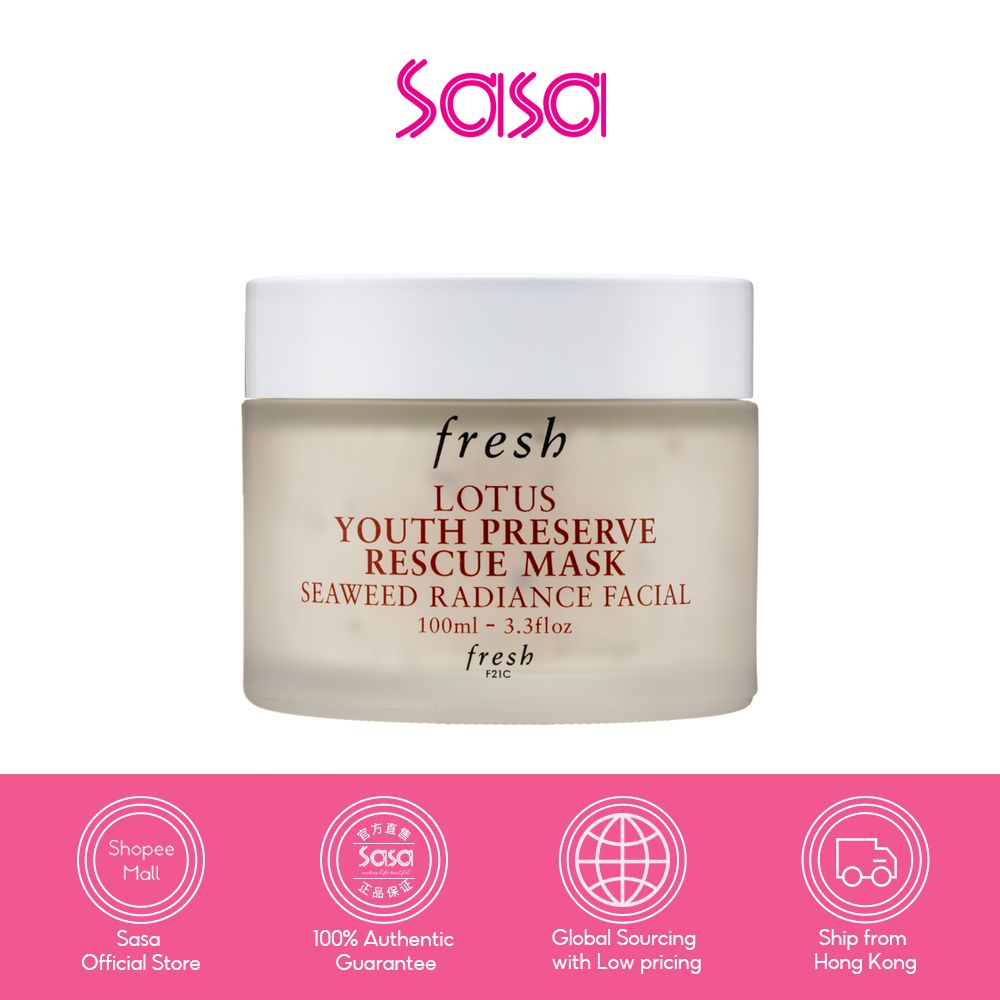 fresh LOTUS YOUTH PRESERVE RESCUE MASK (100ml) | Shopee Singapore
