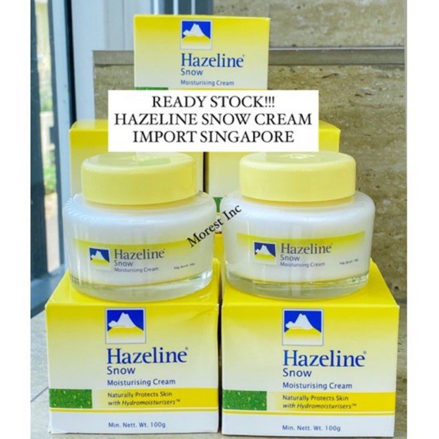 Hazeline Snow Yellow Moisturizing Cream Singapore 100 Gr Large Jar ...
