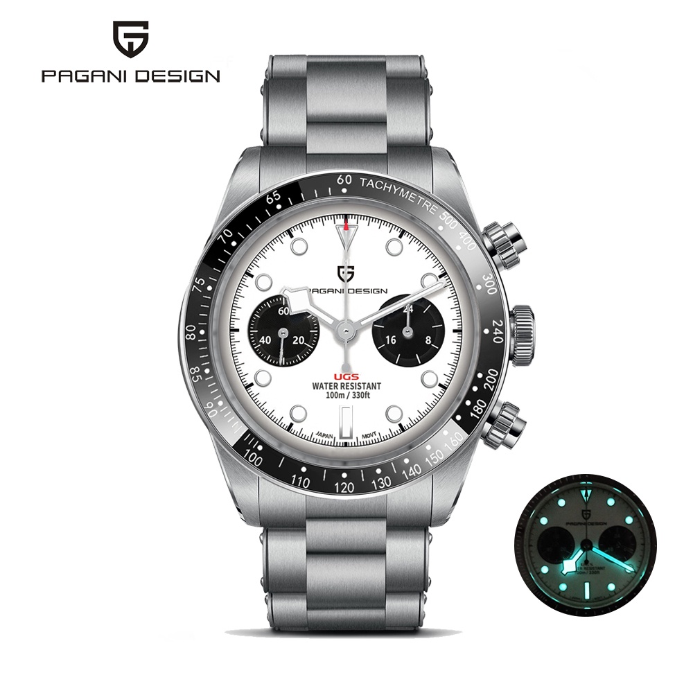 PAGANI DESIGN Original BB Panda Chronograph Men's Watches Japan Quartz ...