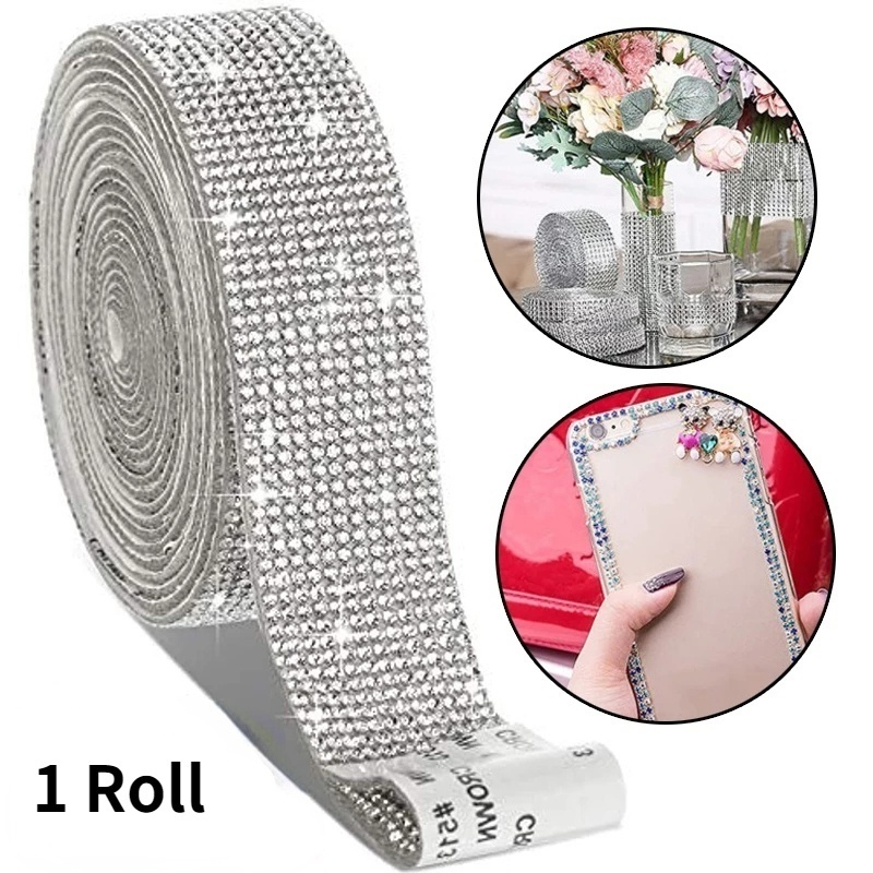 Multipurpose Self Adhesive Rhinestone Sticker/ Glitter Diamond Crystal ...