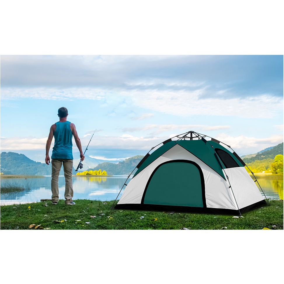 " SG SELLER" Camping Pop up Tent 3-4 Person Portable Tent Instant Easy ...