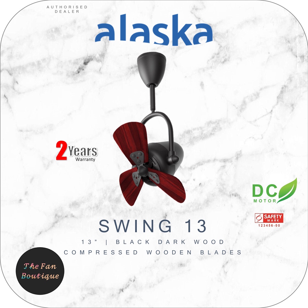 ALASKA Swing 13 DC Motor Corner Fan with Remote Control | Shopee Singapore