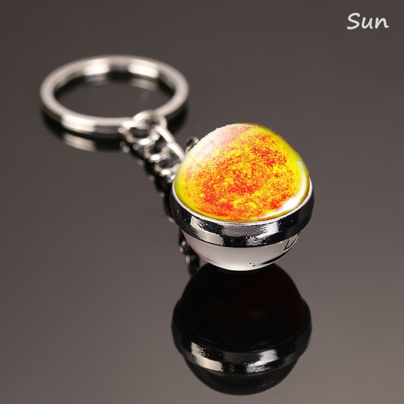 Solar System Planet Keychain Galaxy Nebula Space Universe Keyring Moon ...