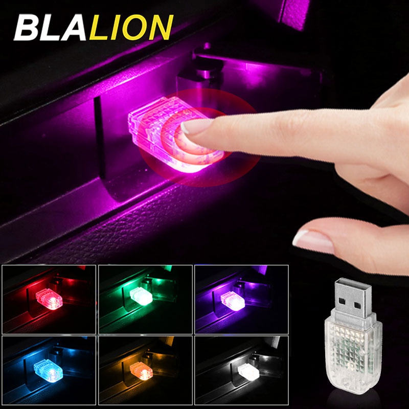 Mini USB Car LED Atmosphere Light 5V Touch Switch / Voice Control ...