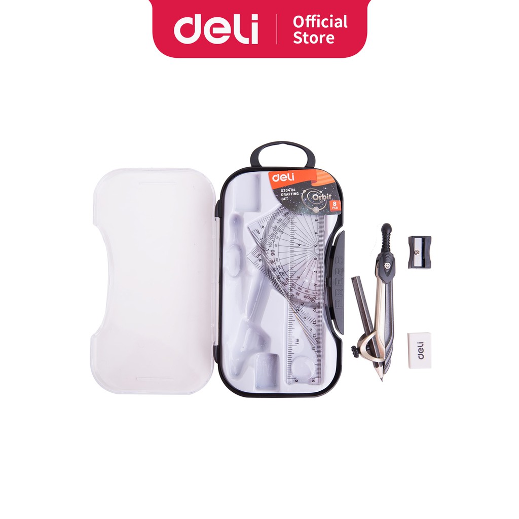 Deli Compass Mathematical Geometry Set EG30404 | Shopee Singapore