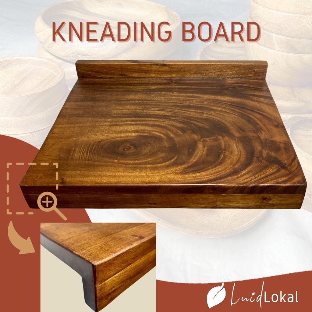 Luid Lokal Kneading Board Dough Pastry Heavy Cutting Board Acacia Wood ...