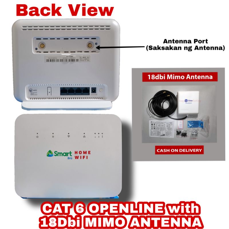 Smart Pldt Home Prepaid Wifi with Mimo Antenna (Openline Modem ...