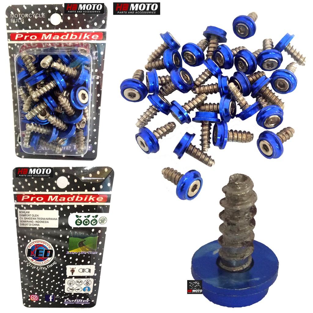 1 pack contains 30 Pcs Yamaha Body Worm Bolts / Worm Bolt Screws ...