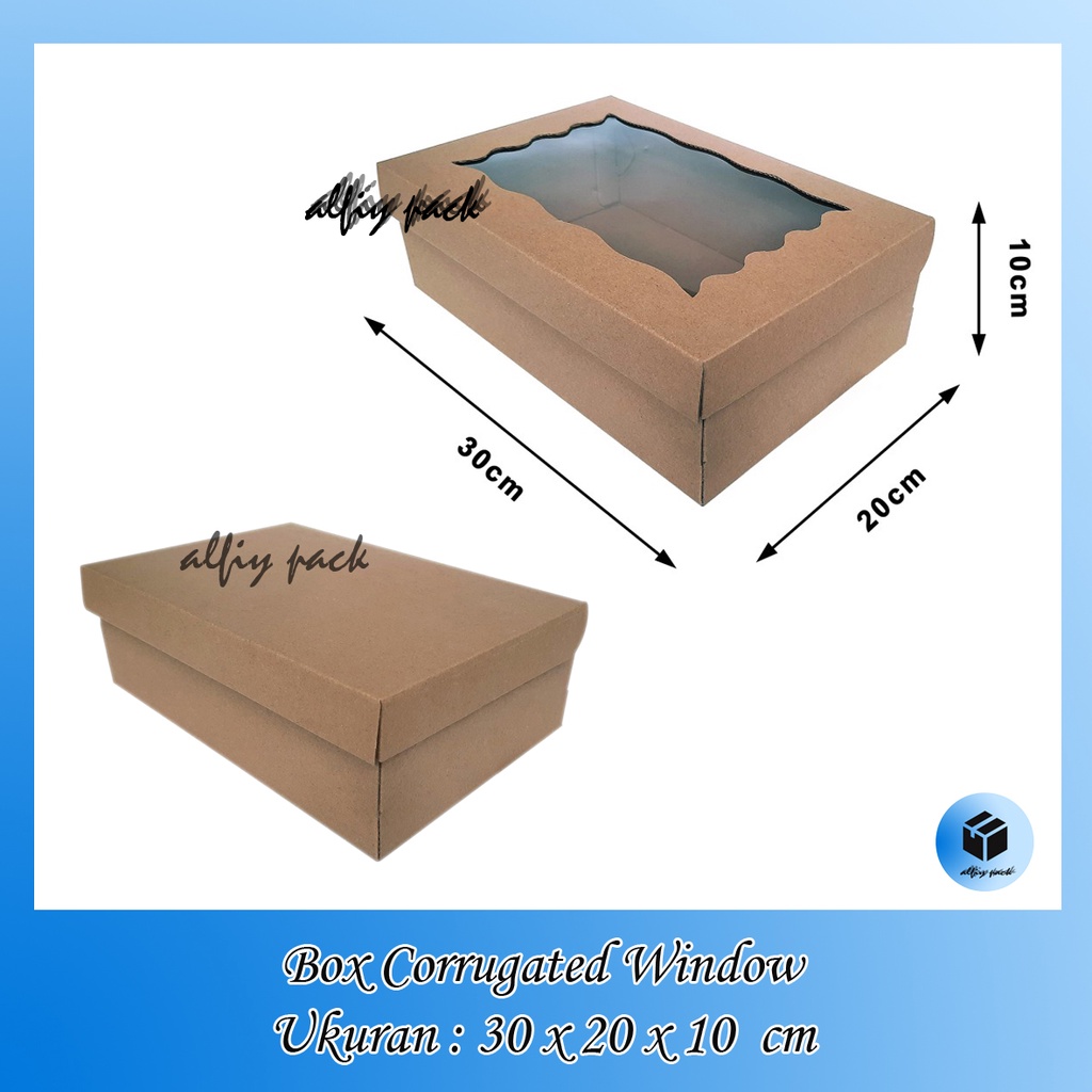 1 pack contains 10 pcs MIKA / PLAIN CHOCOLATE WINDOW CAKE BOX SIZE ...