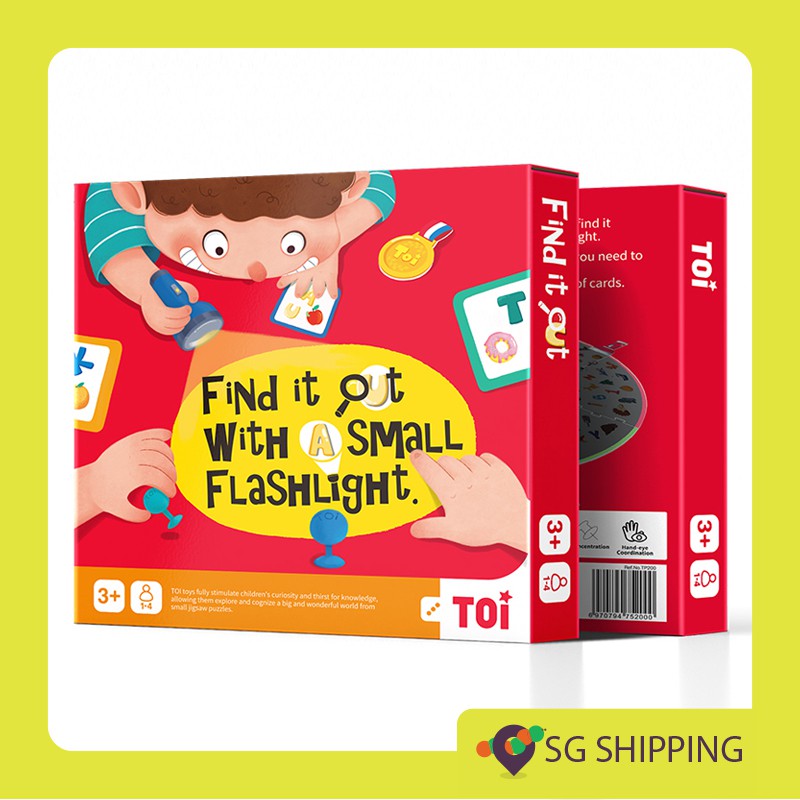 [SG] 3+ Toi Find it out with a small flashlight Game Puzzle Toy ...