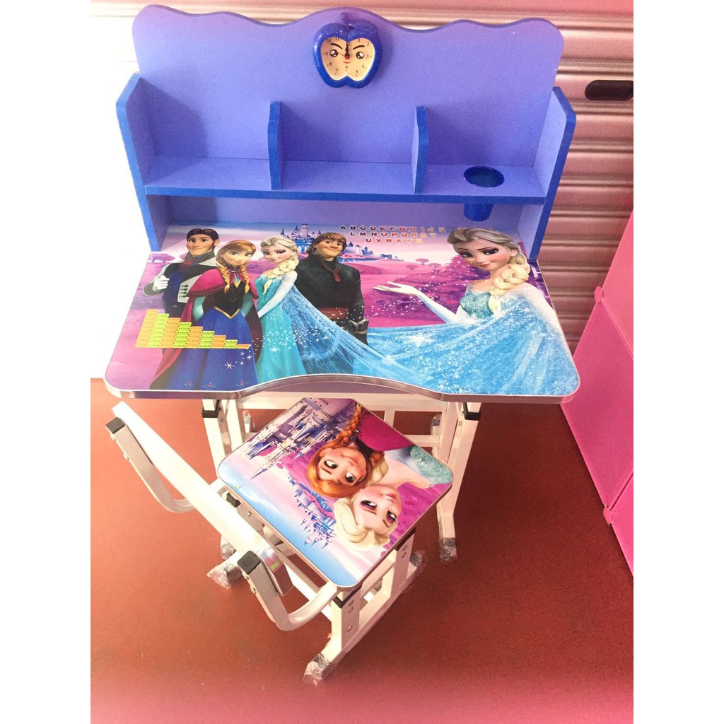 Kids Study Table Children's Study Table Set (Cartoon) | Shopee Singapore
