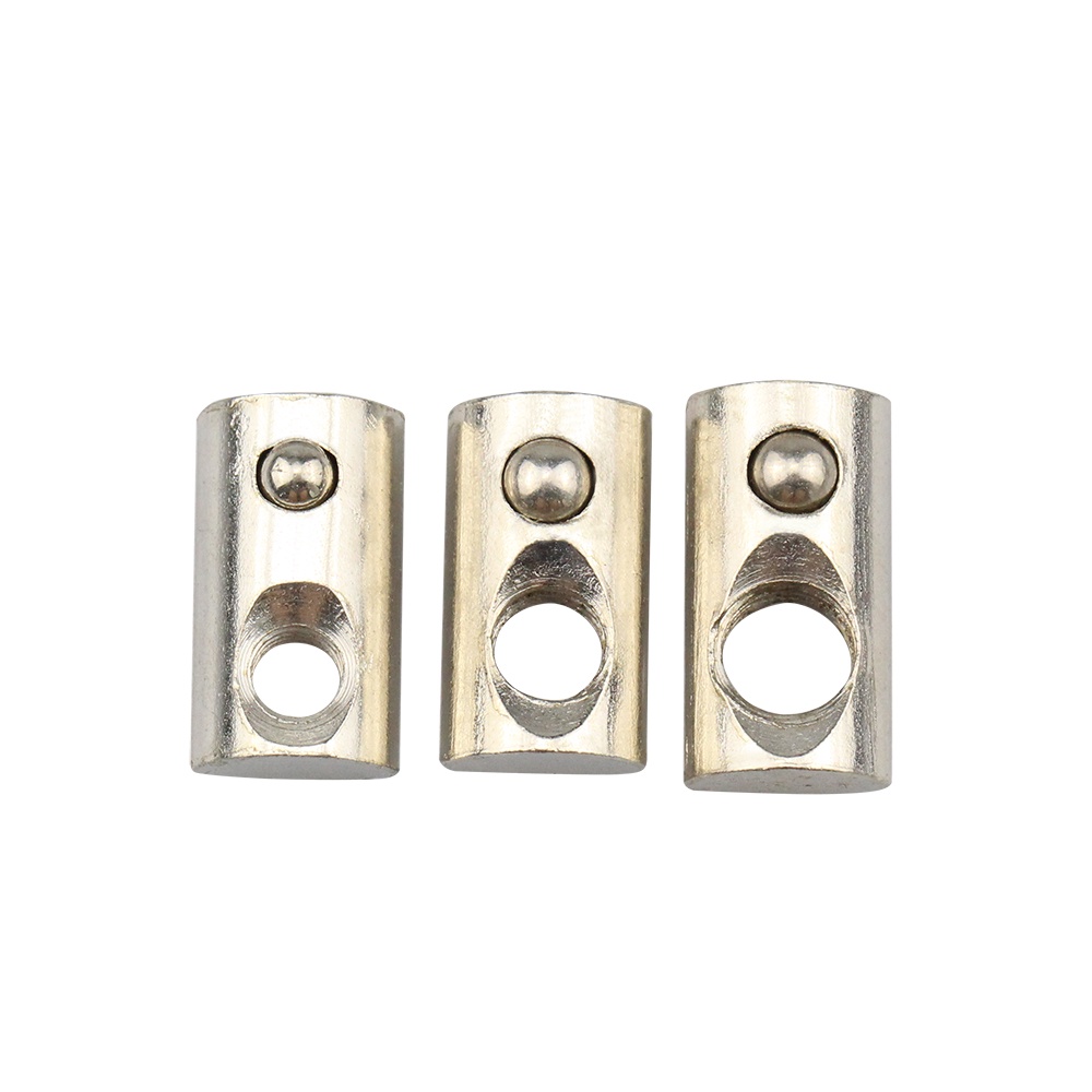 20Pcs M4 M5 M6 T Spring Nut Half Round Elasticity Spring Nut Block For ...