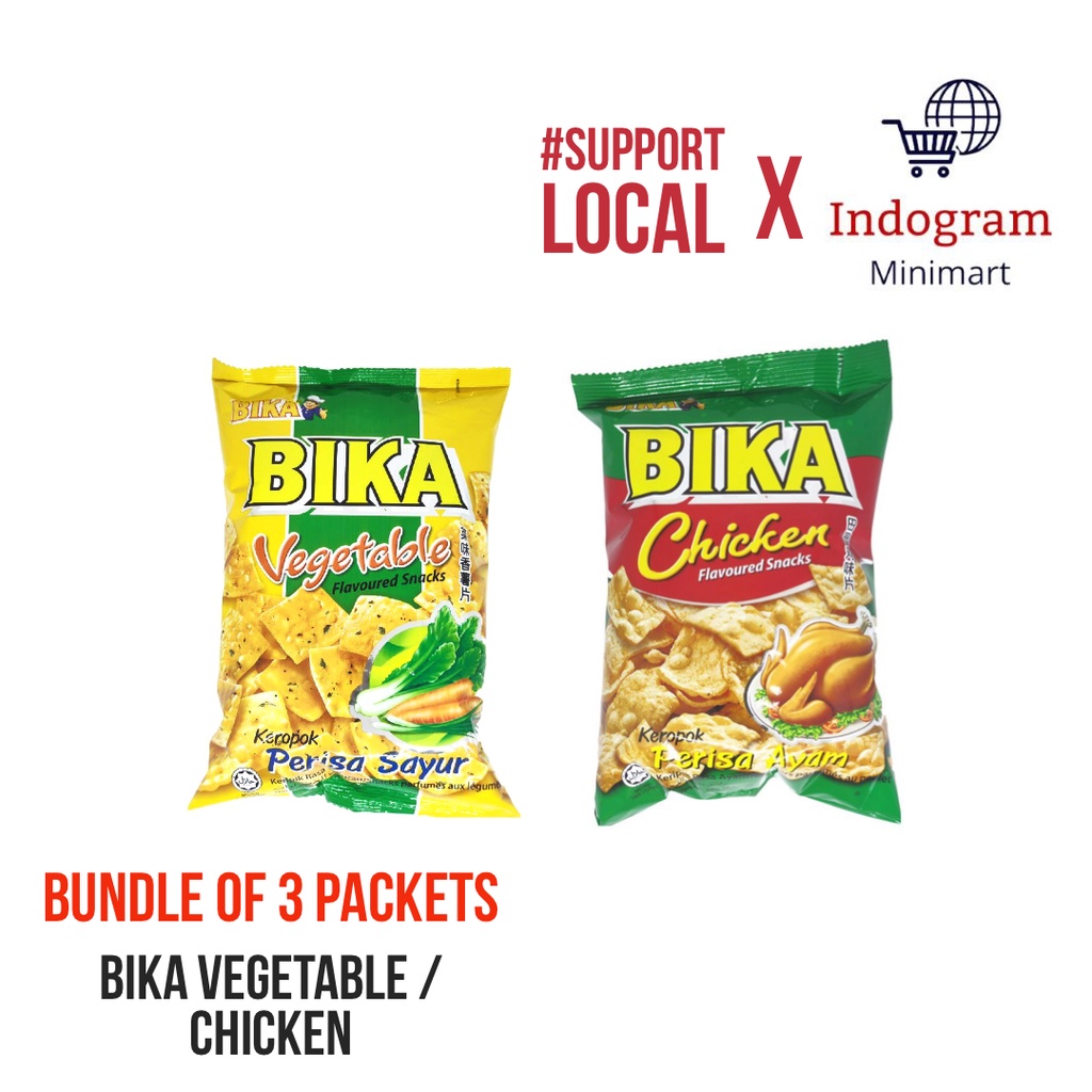 #SupportLocal (Bundle of 3 packets) Bika Chicken / Vegetable Flavoured ...