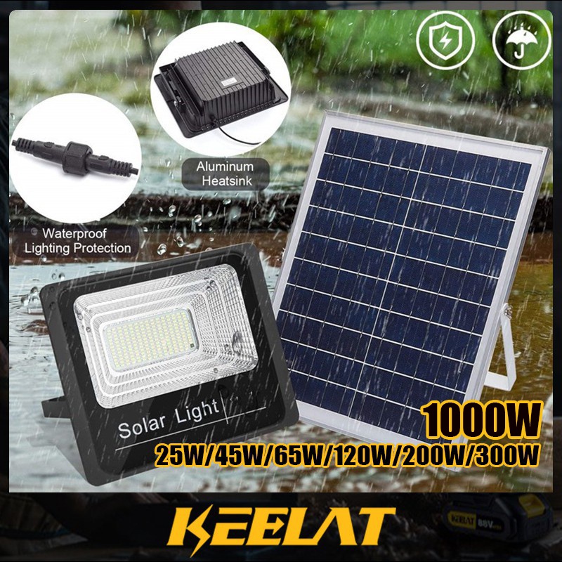 KEELAT 170W-1000W Solar Light Outdoor Lighting Warm Light Waterproof ...