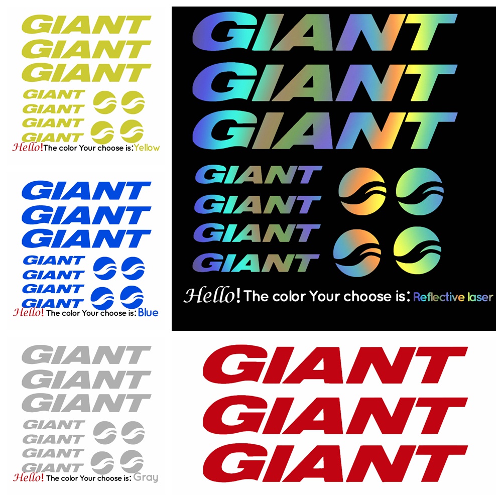 Giant Road Bike Frame Vinyl Decals décor Mtb Bicycle Decal Waterproof ...