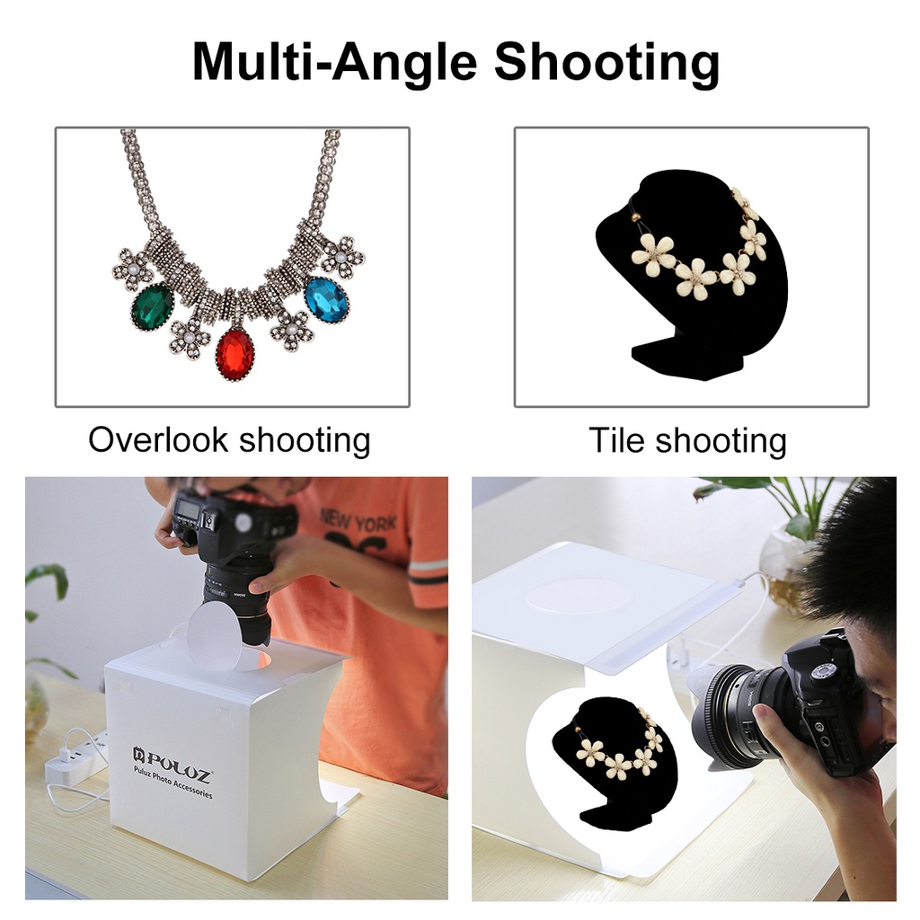 【SG】Portable LED Photo Light Box Mini Photo Shooting Studio Box 20cm ...