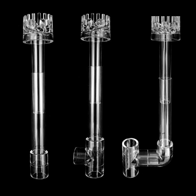 Aquarium Skimmer Acrylic Lily Pipe Spin Surface Inflow Aquarium Water ...
