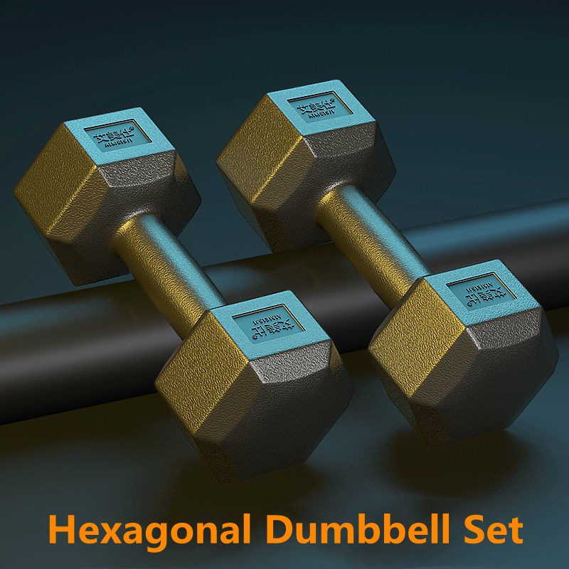 【Free Shipping】Premium Dumbbell Set 10/20/30/40kg Dumbbell Hex Dumbbell ...