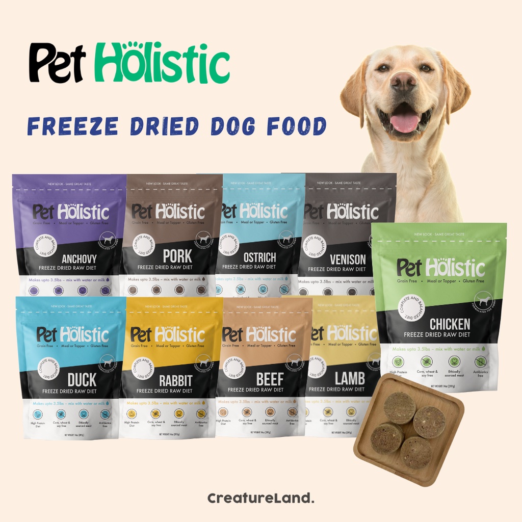 Pet Holistic - Freeze Dried Raw Dog Food (9 Flavours) | Shopee Singapore