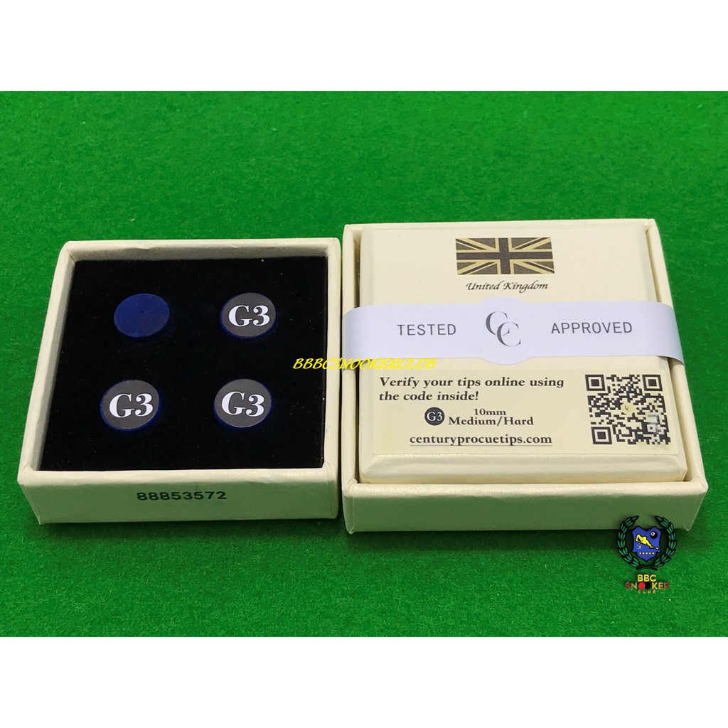 UK CENTURY PRO SNOOKER CUE TIP AND CENTURY PRO -X (CC LAMINATED CUE TIP ...