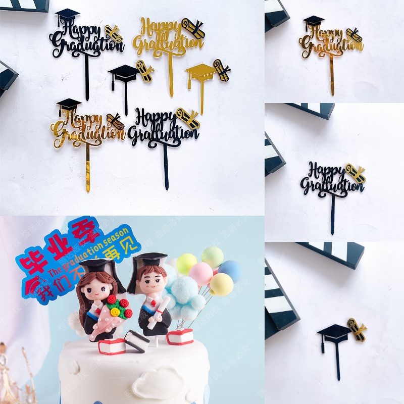 Student Graduation Acrylic Cake Decorating Student Graduation Cake ...
