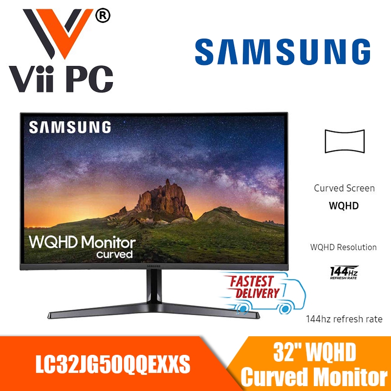 Samsung 32 LC32JG50QQEXXS WQHD Curved Monitor with 144Hz Refresh Rate 3 ...