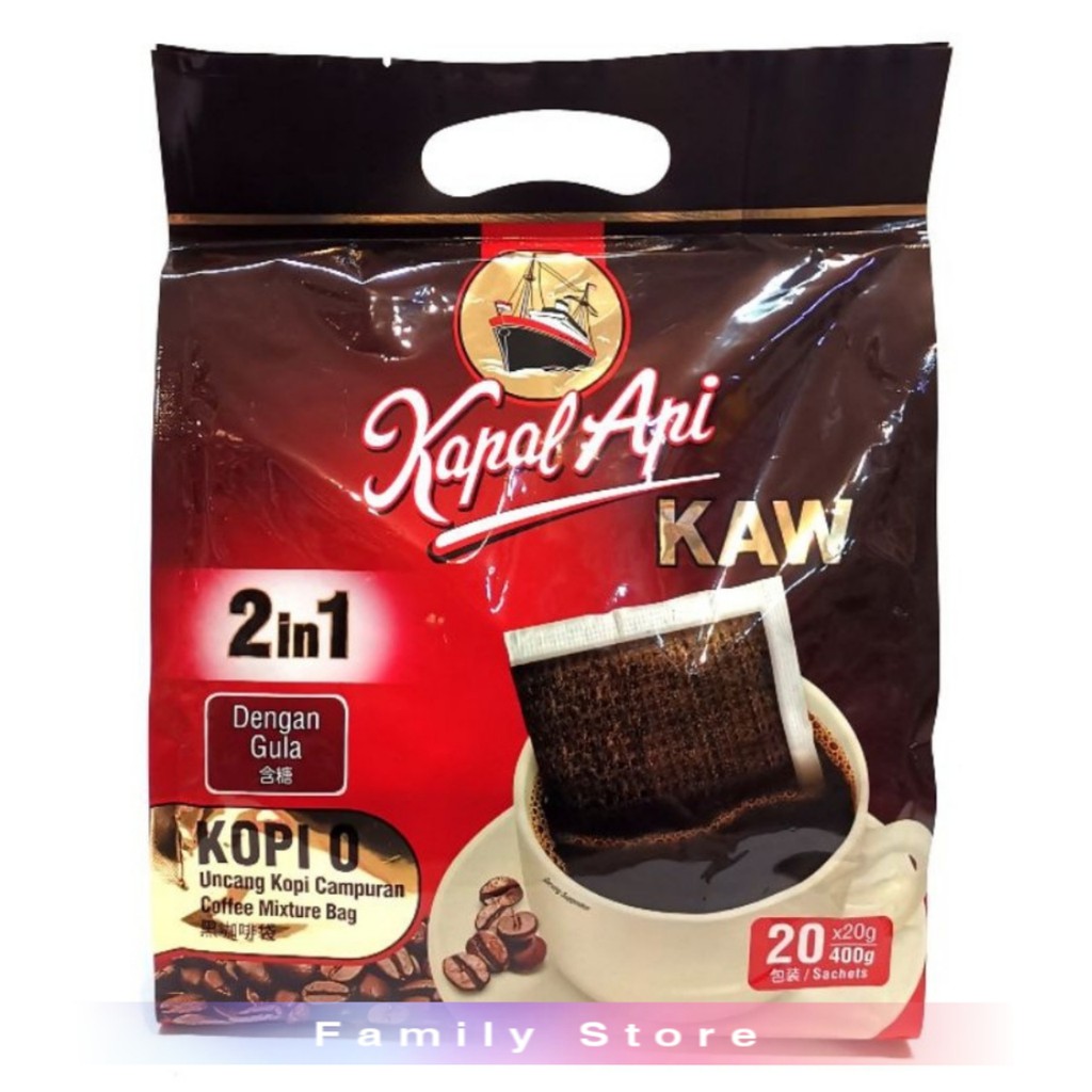 Kapal Api Kaw Kopi O 2 in 1 Uncang Kopi Mixed With Sugar/Coffee Mixture ...