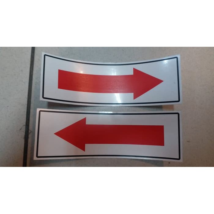 Selling Small Red Arrow Direction Sign Sticker 15x5cm | Shopee Singapore