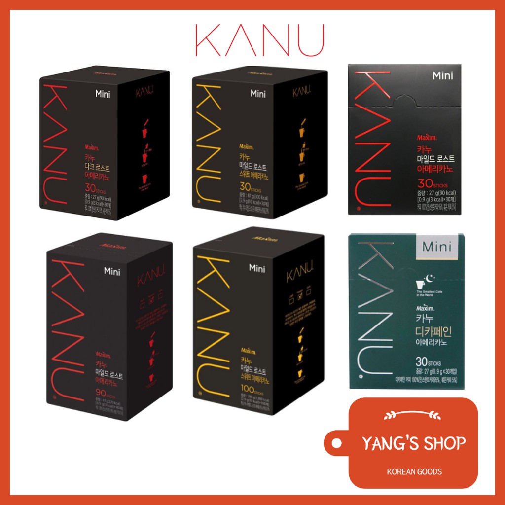 [MAXIM KANU] Korean Coffee Mix, Americano Mild/Dark Roast Coffee mix ...