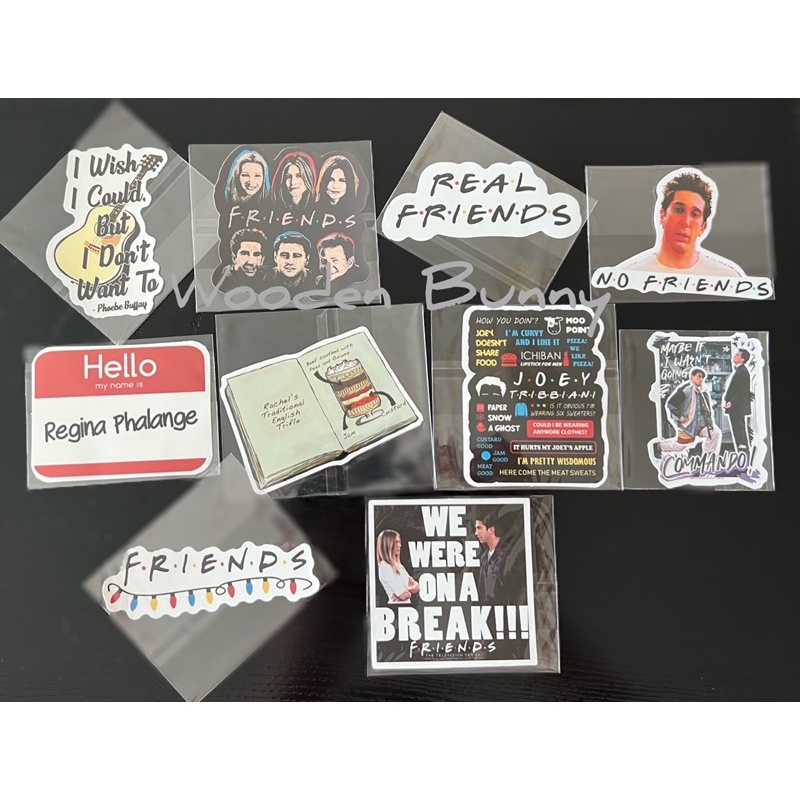 FRiENDS Sitcom stickers (set of 10pcs sticker) | Shopee Singapore