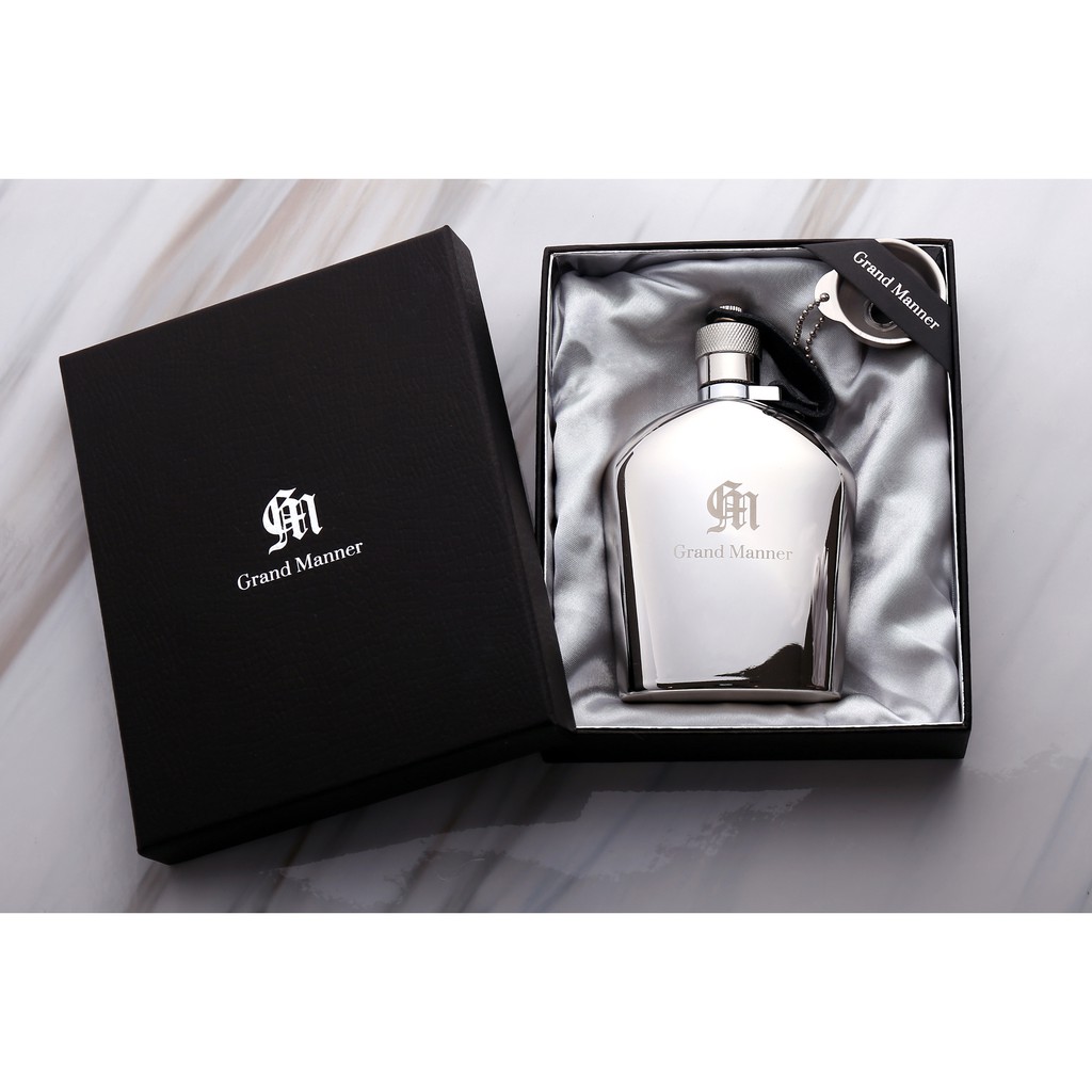 British Grand Manner Chief Gentleman Portable Wine Bottle (Stainless ...