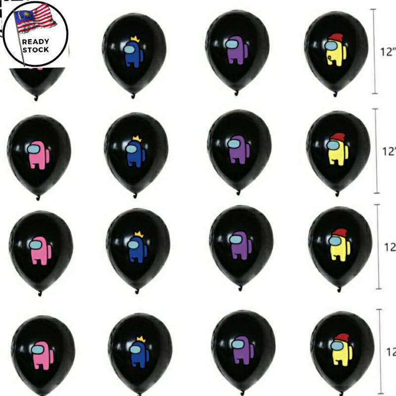AMONG US THEME BIRTHDAY PARTY,AMONG US BALLOON,BANNER | Shopee Singapore