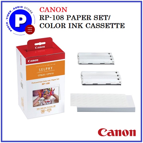 CANON RP-108 PAPER SET/COLOR INK CASSETTE | Shopee Singapore