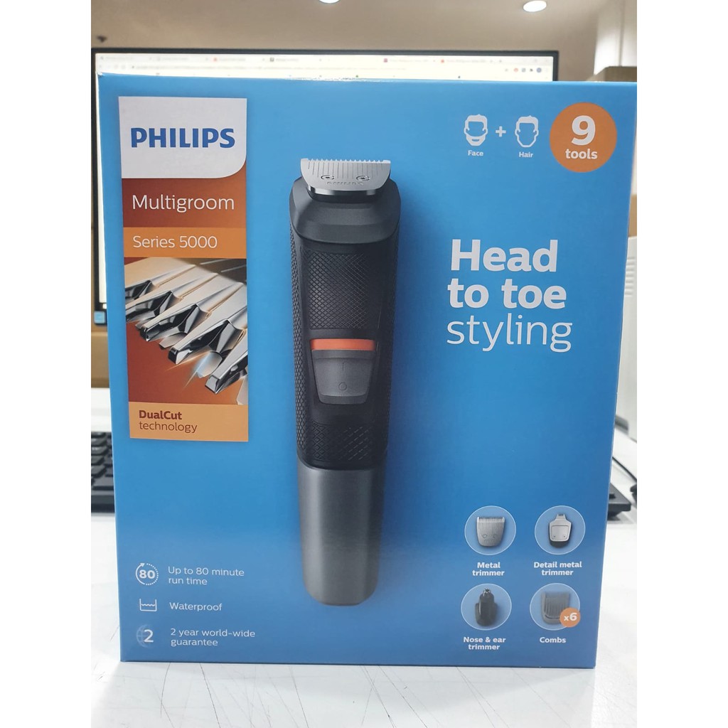 Philips multi groom Series 5000 MG5720/15 with 2 yrs international ...