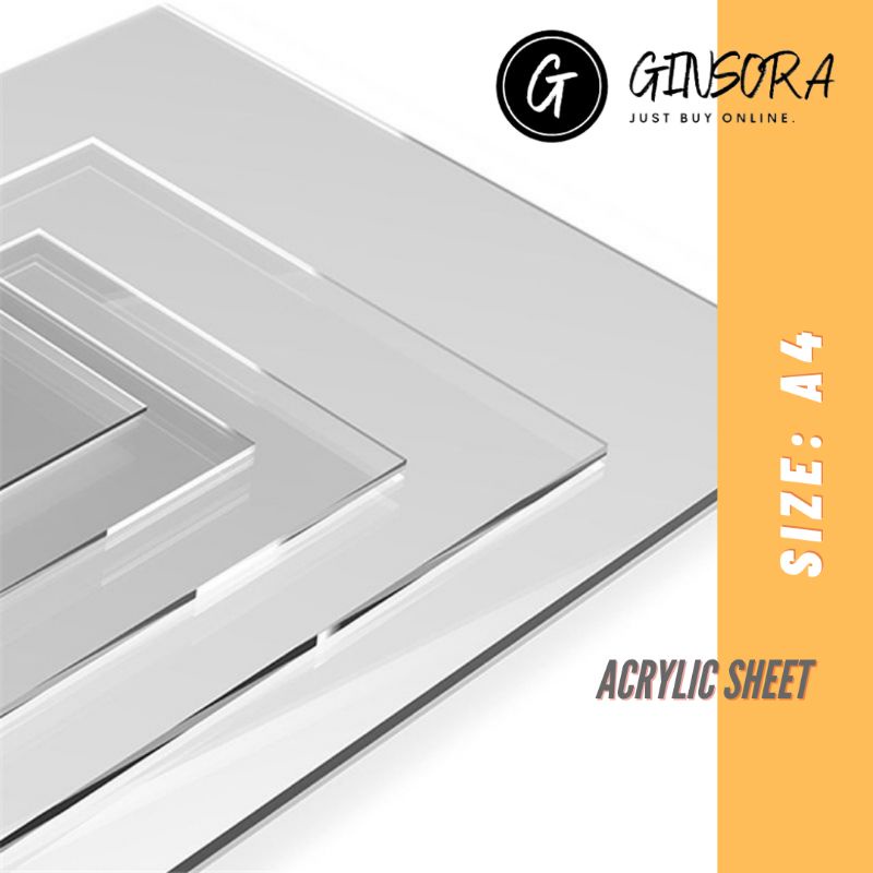 A3/A4 Clear Acrylic Sheet/透明亚克力/Plexiglass/PMMA/Perspex | Shopee Singapore