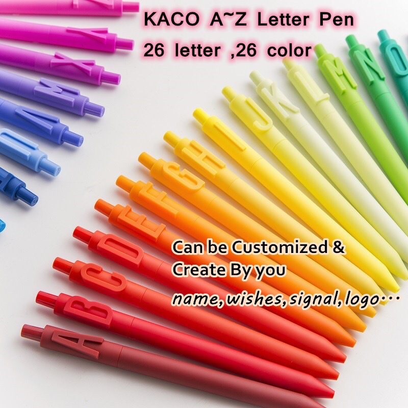 [SG Seller] Customised DIY Alphabet Kaco Black Letter Pens 0.5mm Gifts ...