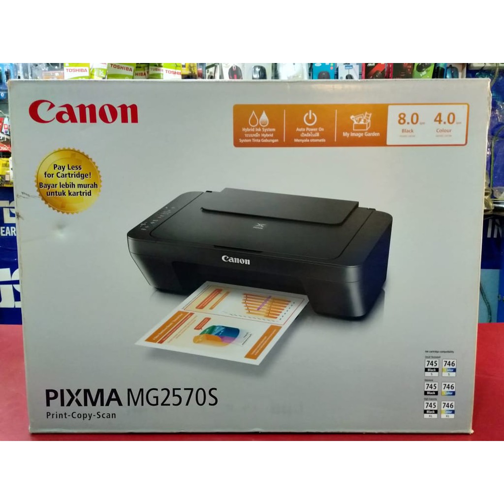Canon Mg2570s Print, Scan, Coppy A4 Printer | Shopee Singapore