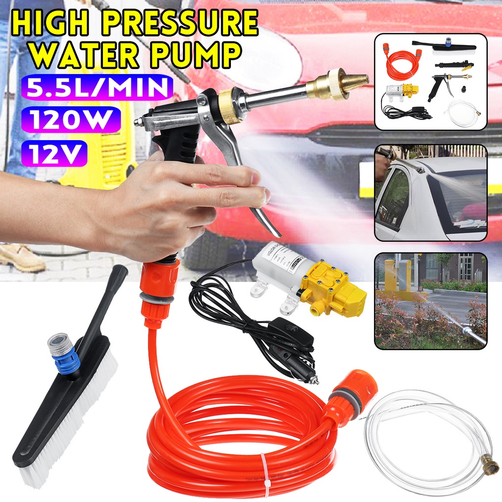 Portable Car Washer Guns Pump Car Sprayer 12V High Pressure Cleaner ...