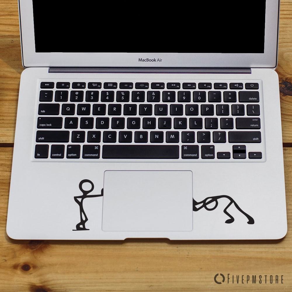 Man Stickman Palmrest Sticker palm decal Stickman Man Stick laptop ...