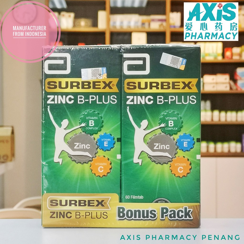 SURBEX ZINC B PLUS ABBOTT MULTIVITAMIN WITH ZINC MINERAL Exp : 06/2026 ...