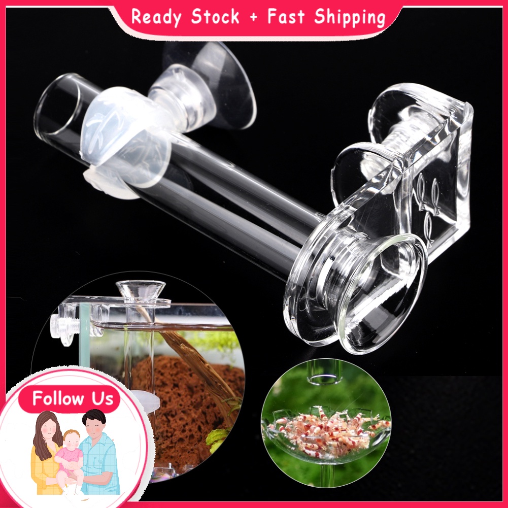 Henye Fish Tank Feeding Shrimp Feeder Tube 8.8mm with Fixing Bracket ...