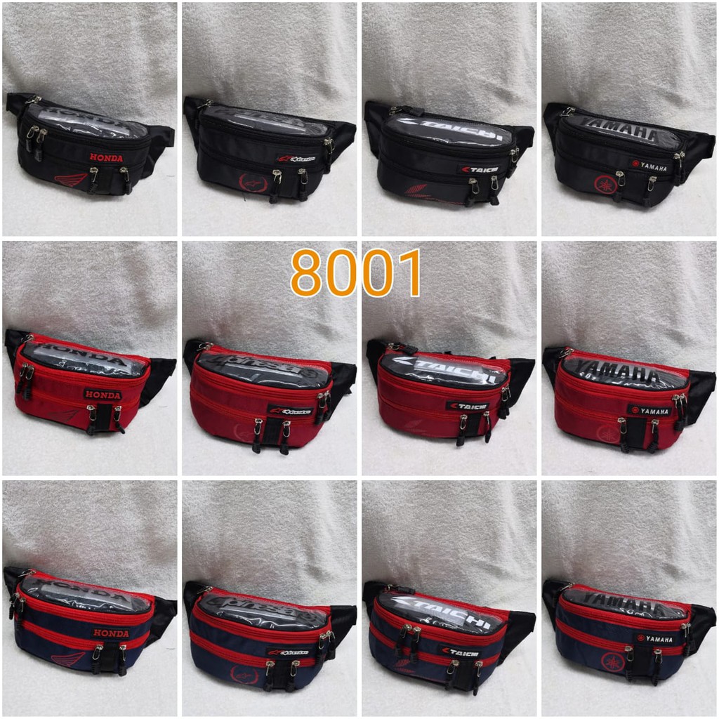8001 Sling Bag Shoulder Bag Beg Lelaki Waist Bag Pouch Bag Motor Riders ...