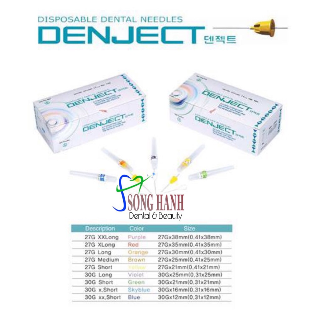 Combo of 2 boxes of Korean Denject dental needles (Box of 100) | Shopee ...