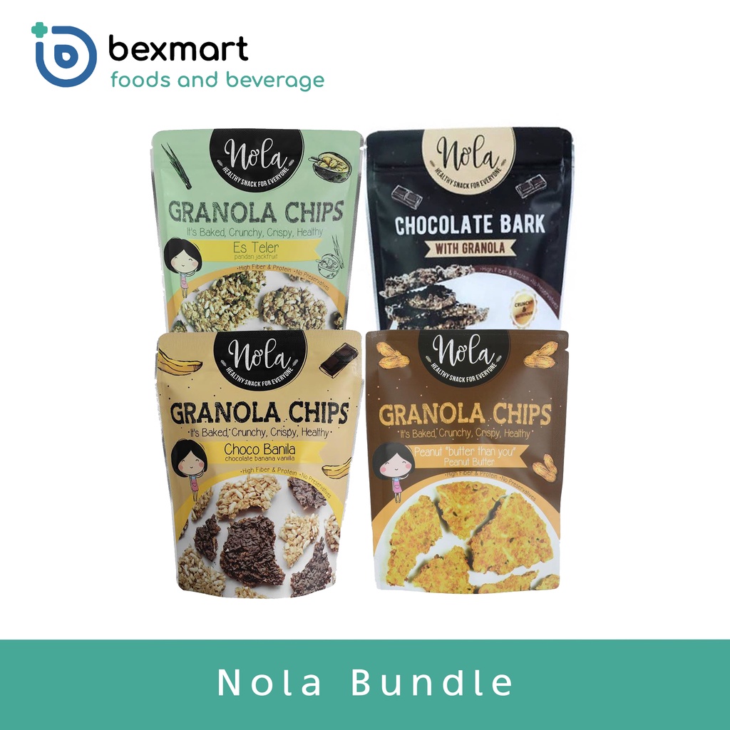NOLA Granola Chips HealthyCemilan 100g Pack | Shopee Singapore