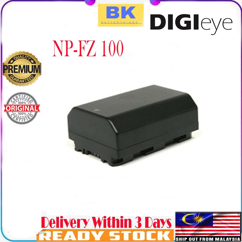 Digieye NP-FZ100 Battery for Sony A7III A7RIII A9 (1800mAh) | Shopee ...