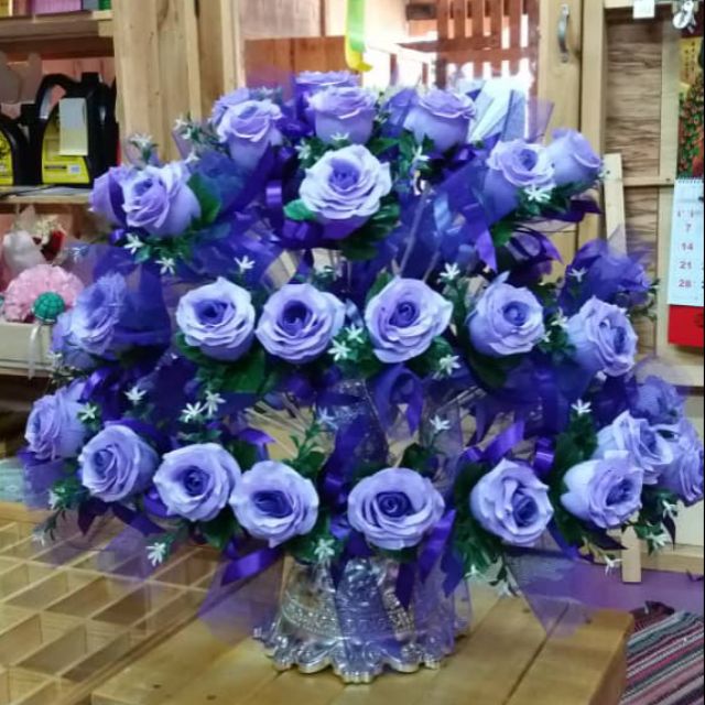 Bunga pahar/bunga telur (handmade + readymade flower) | Shopee Singapore